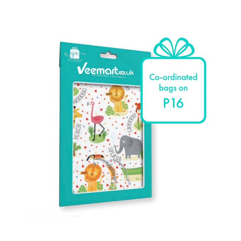 DG Wrap,2 Sheets/2 Tags Safari Animals– VeeMart
