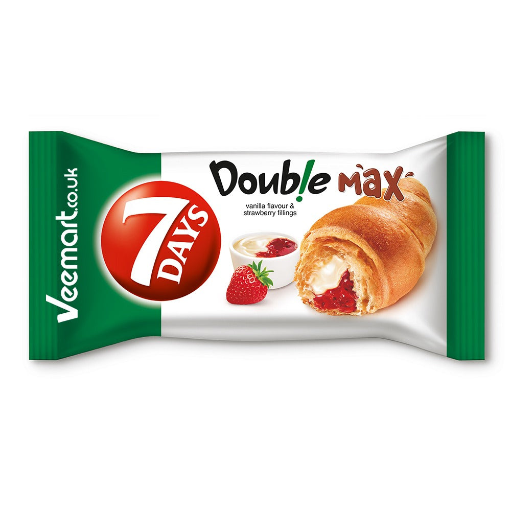 7Days Chipita Croissant Double Vanilla & Strawberry 80g– VeeMart