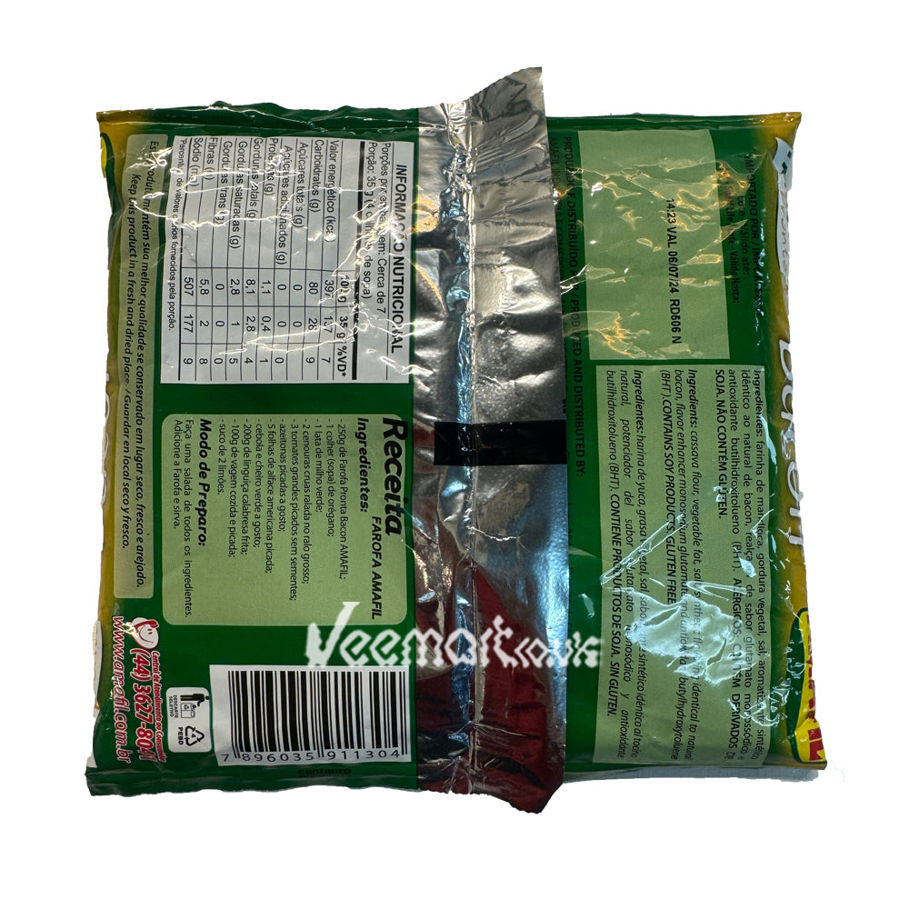 Amafil Farofa Mandioca Sabor Bacon 250g– VeeMart